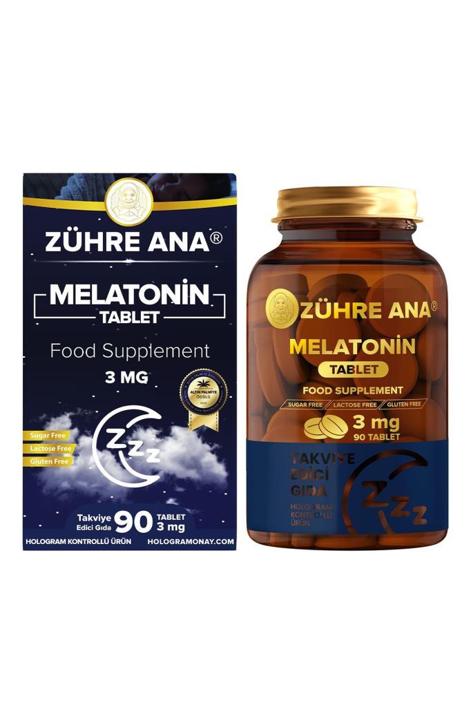 Zühre Ana Melatonin Tablet 3 Mg 90 Tablet – Yeşil Pazar