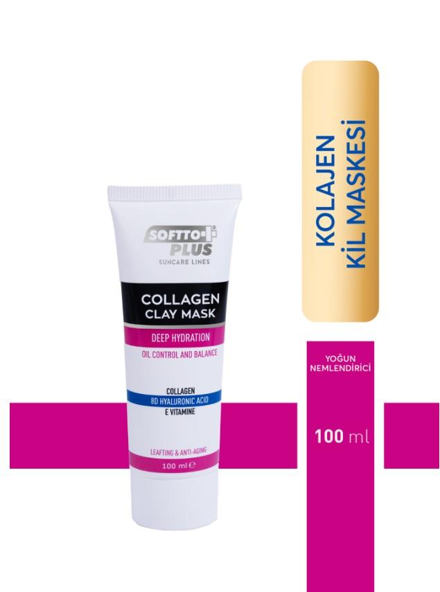 Softto Plus Kolajen Kil Maskesi 100 Ml – Yeşil Pazar